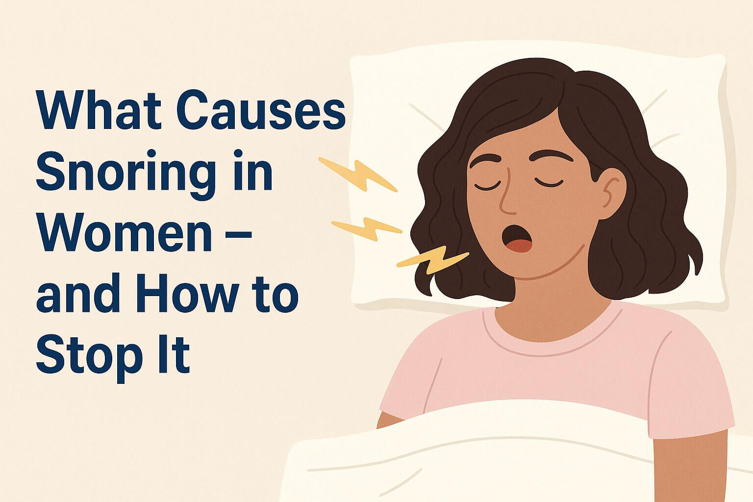 What Causes Snoring In Women - and How to Stop it – VitalSleep